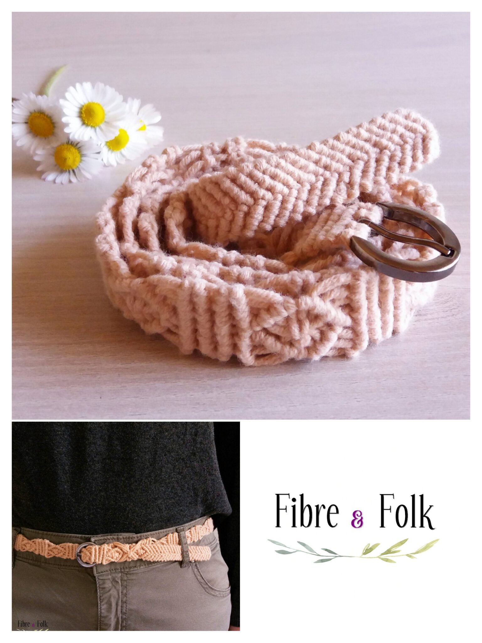 Boho Macrame Belt Tutorial — Fibre and Folk • Crochet Knitting Sewing ...