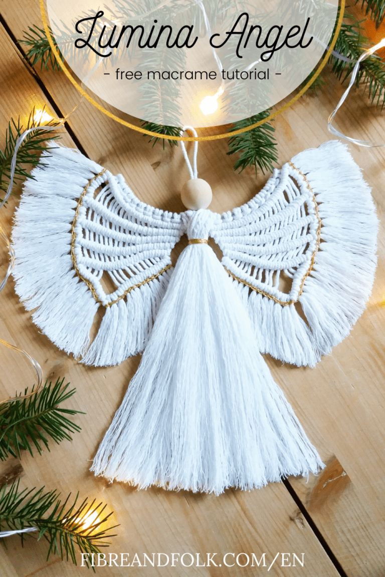 Lumina Macrame Angel — Fibre and Folk • Crochet Knitting Sewing DIY ...