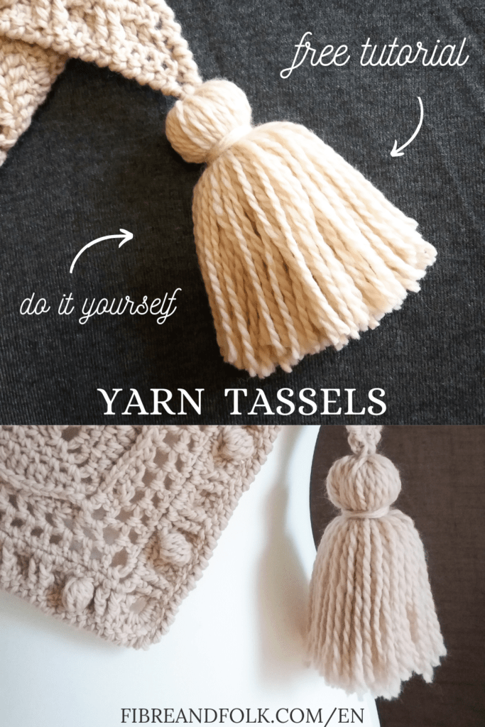 How To Make a Yarn Tassel - Tutorial — Fibre and Folk • Crochet ...